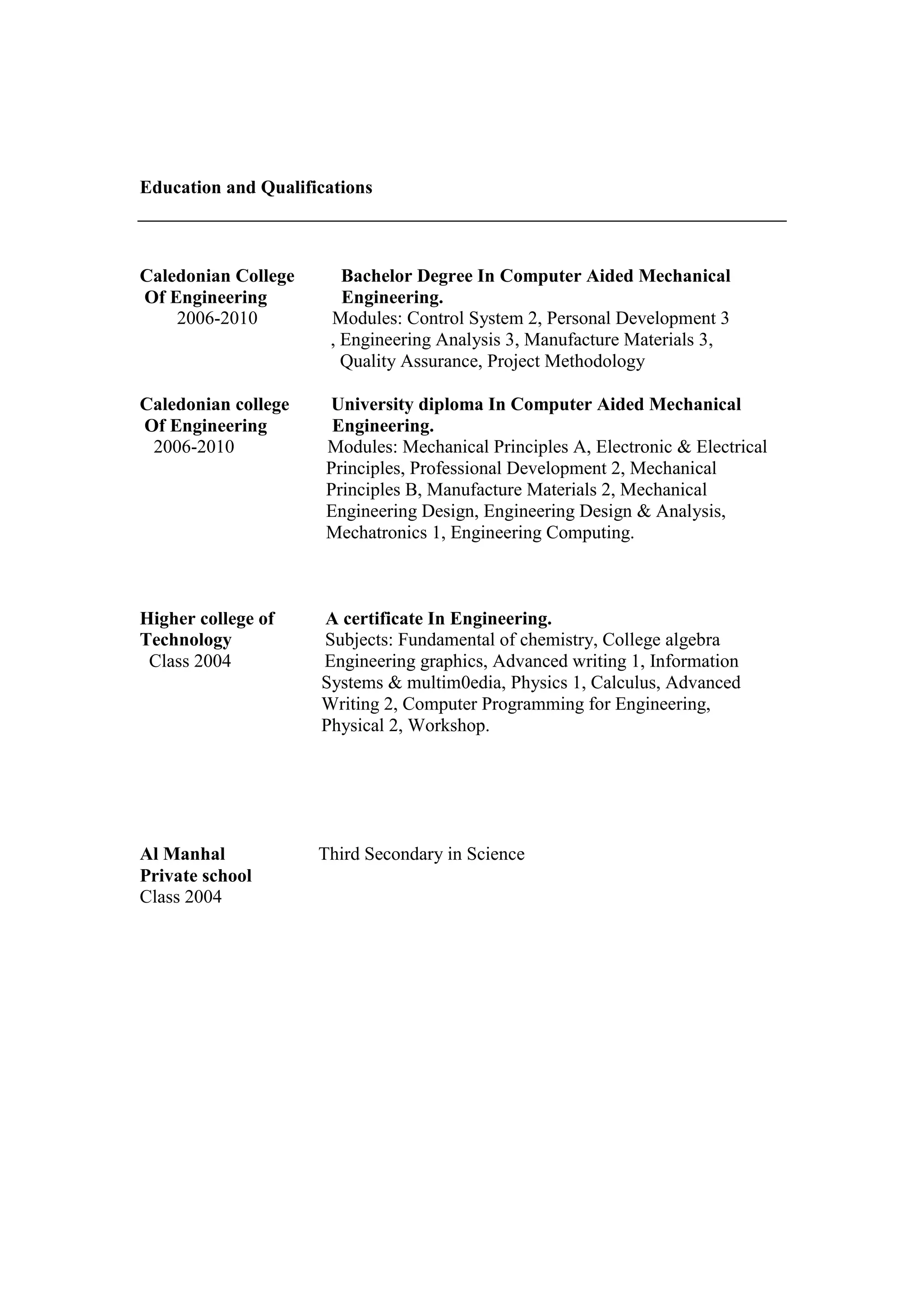 Curriculum vote(linkedin) | PDF