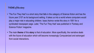 the fun they had ppt | PPTX