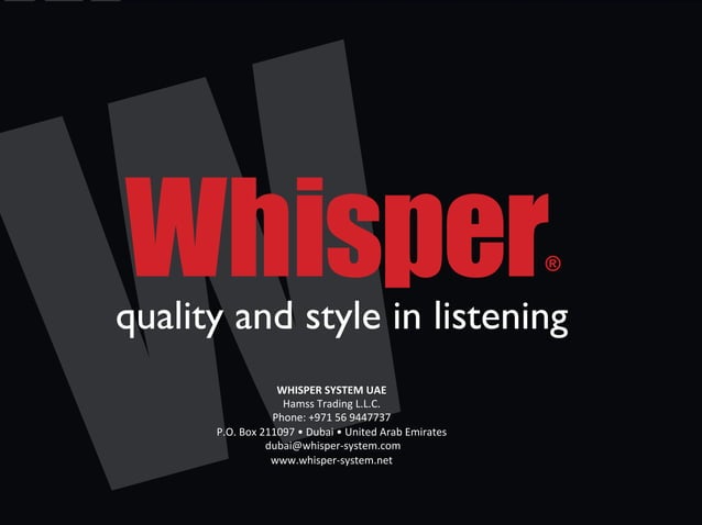 Whisper System Presentation | PPT