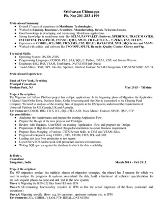 Srini (1) | DOCX | Computer Software and Applications | Computing