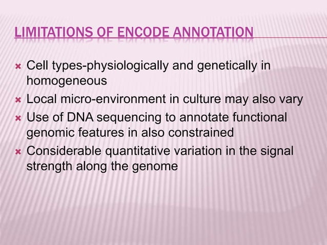 encode project | PPTX | Genetics | Science
