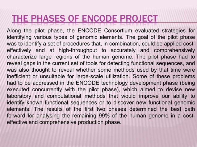 encode project | PPTX | Genetics | Science