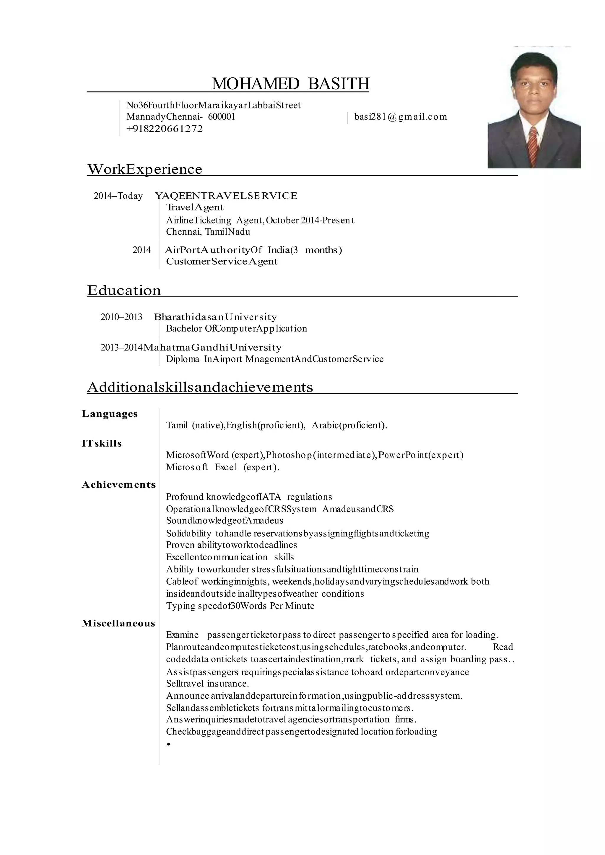 Basith CV | DOCX