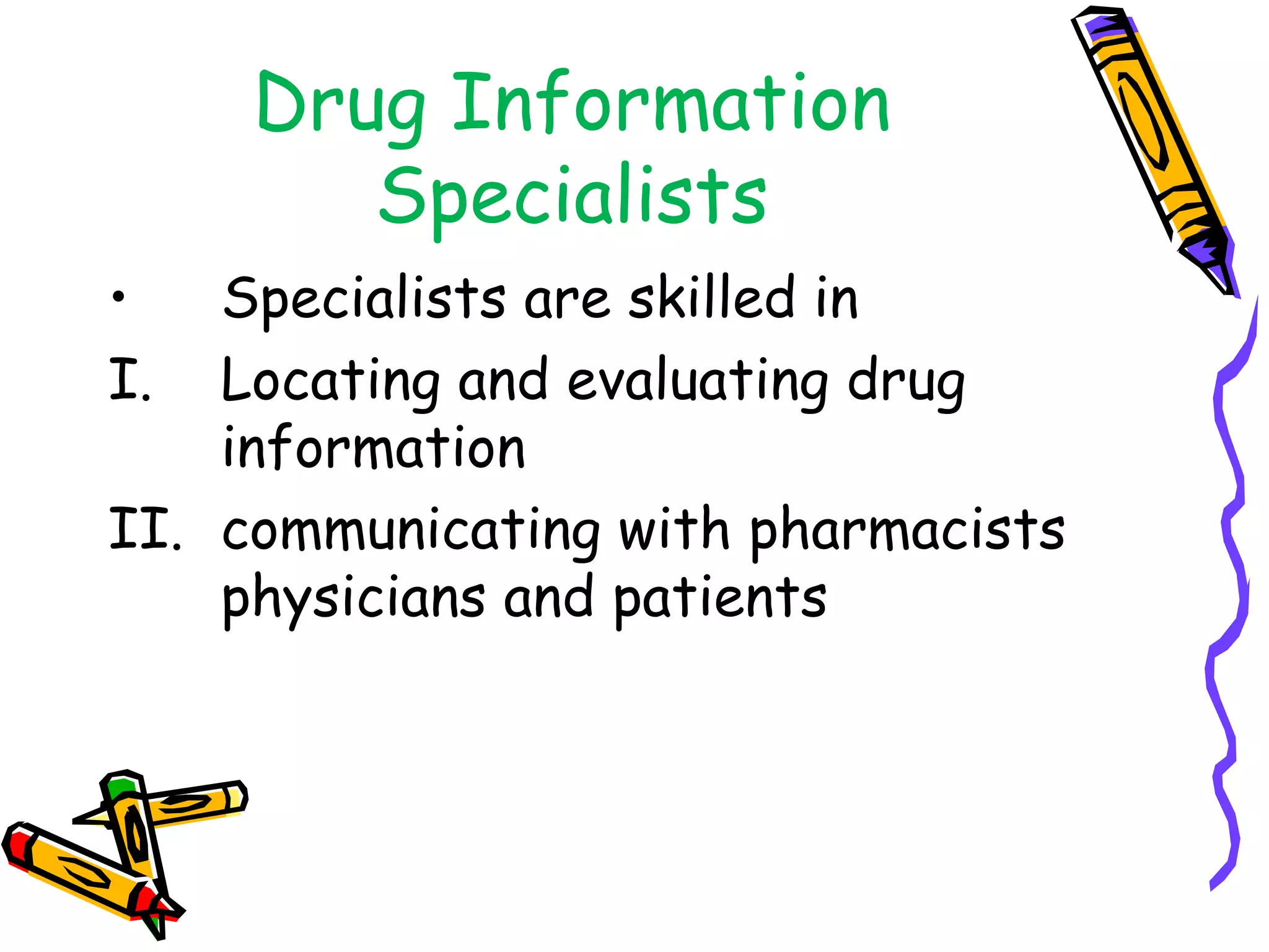Drug Information Center | PPT