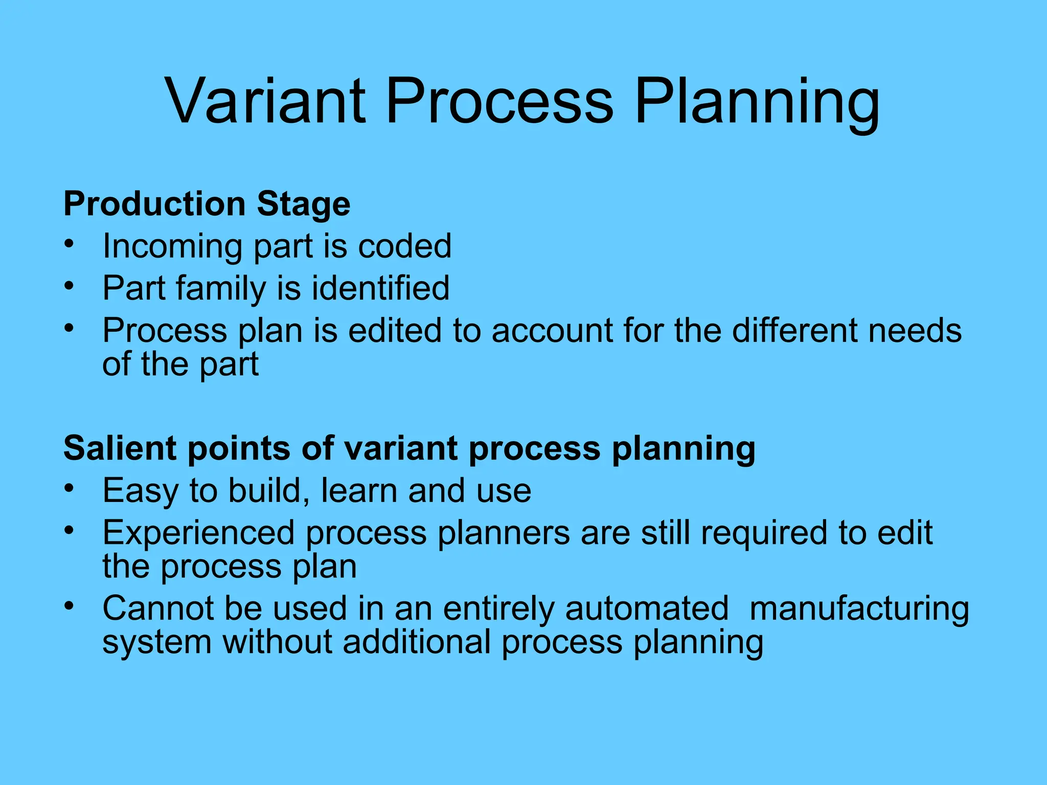 computer aided process planning and cost estimation | PPT