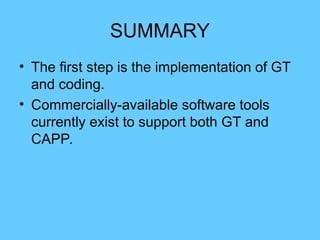 computer aided process planning and cost estimation | PPT