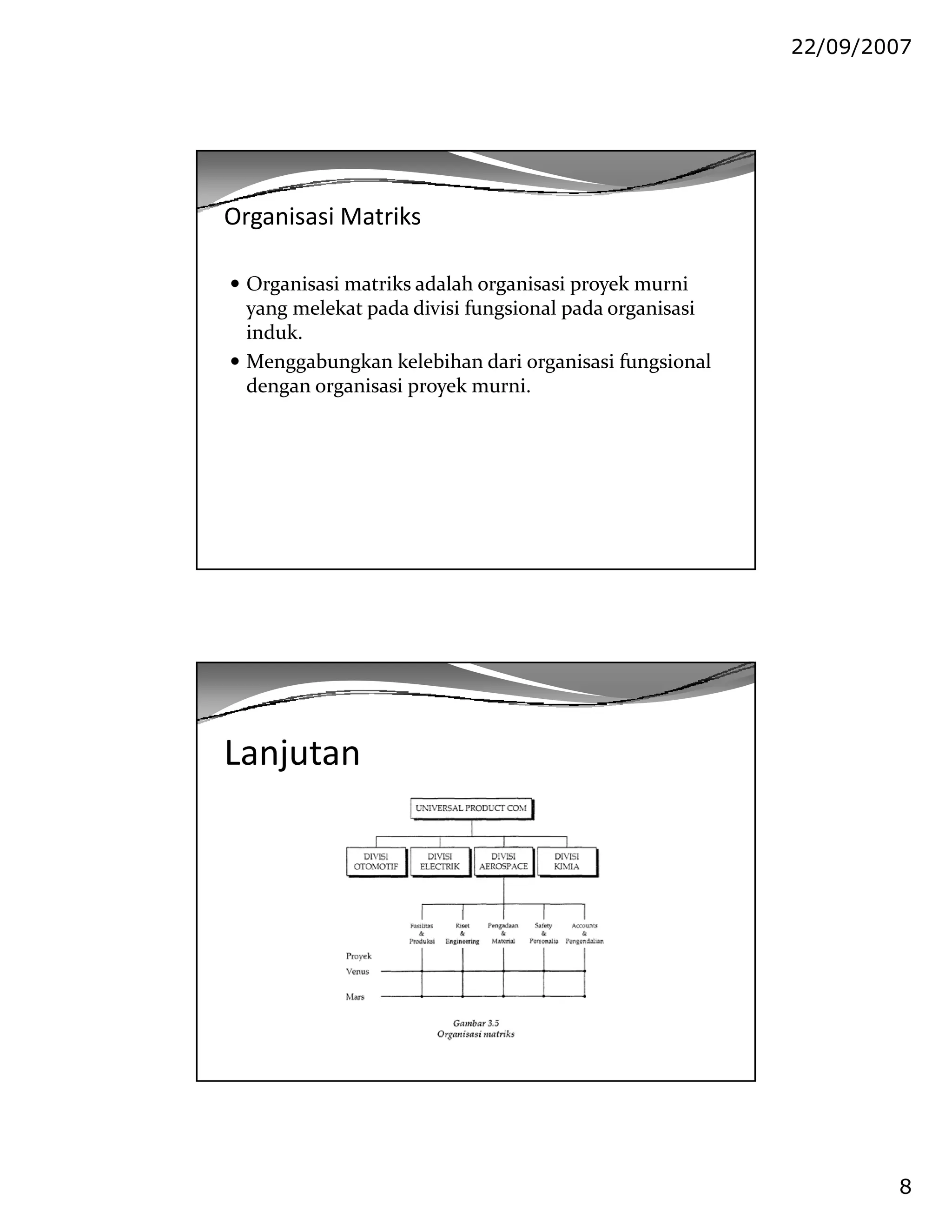 Organisasi Proyek | PDF
