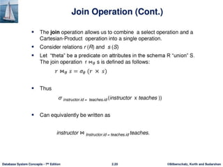 Chapter 2 - Intro to relational model - DSC | PPT