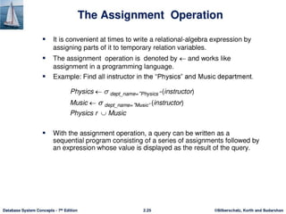 Chapter 2 - Intro to relational model - DSC | PPT