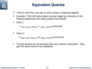 Chapter 2 - Intro to relational model - DSC | PPT