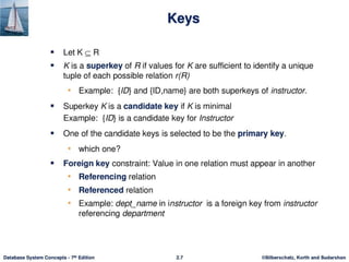 Chapter 2 - Intro to relational model - DSC | PPT
