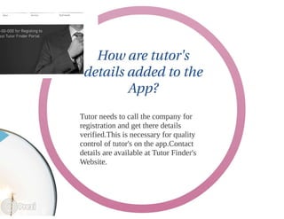 Tutor Finder App (Find Local Tutors) | PPT