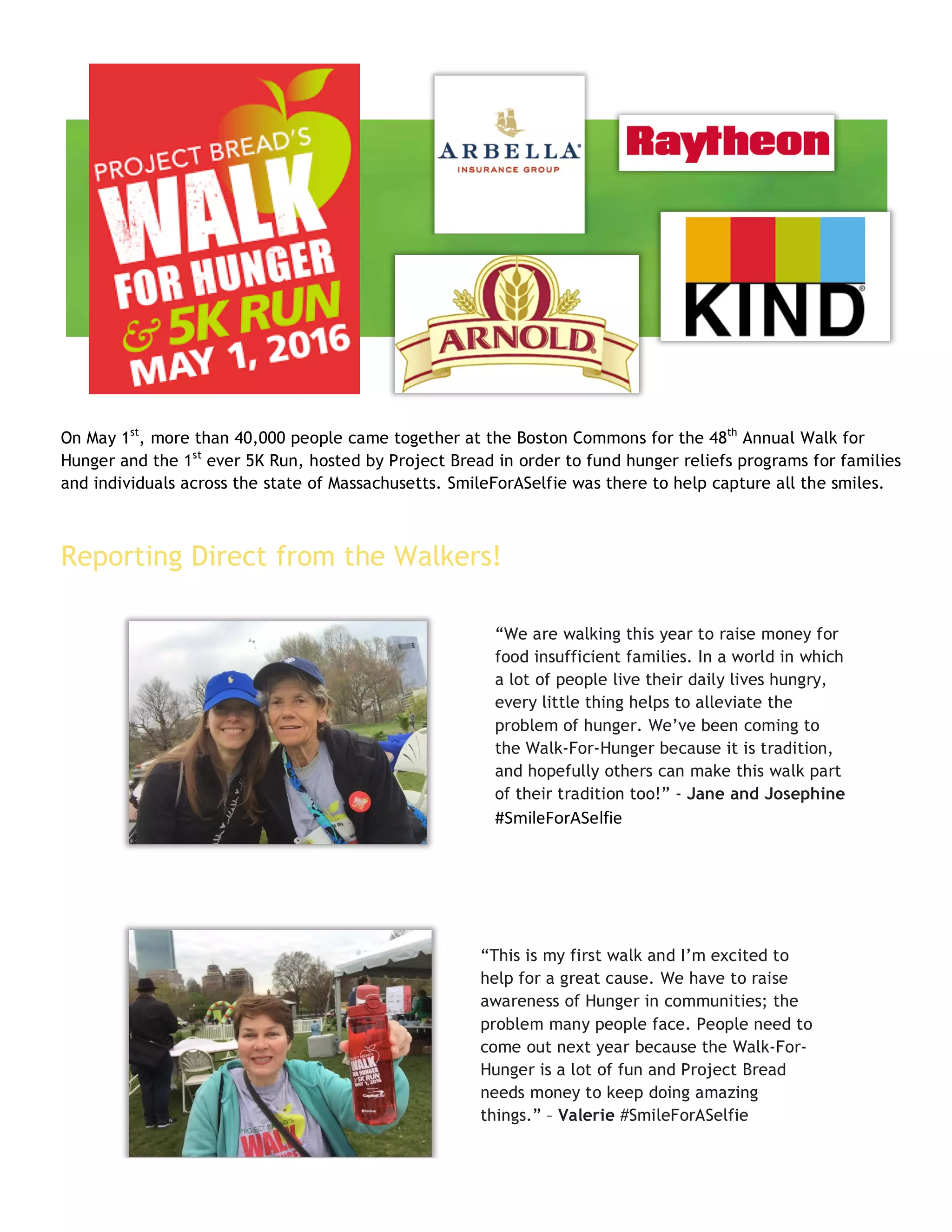Project Bread Walk for Hunger 2016 | PDF | Food & Drink