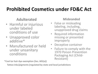COSMETIC LABELING & CLAIMS | PPTX