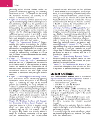 The Practice of Nursing Research: Appraisal, Synthesis, and Generation ...