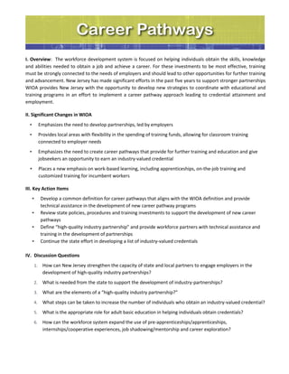 WIOA CONFERENCE AGENDA-Work Group Discussion Docs | PDF