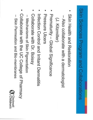 Skin Sciences Capabilities at CCHMC | PDF