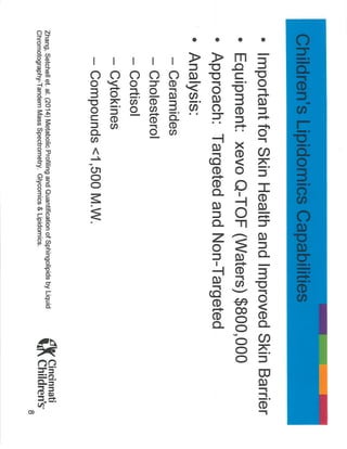 Skin Sciences Capabilities at CCHMC | PDF