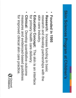 Skin Sciences Capabilities at CCHMC | PDF