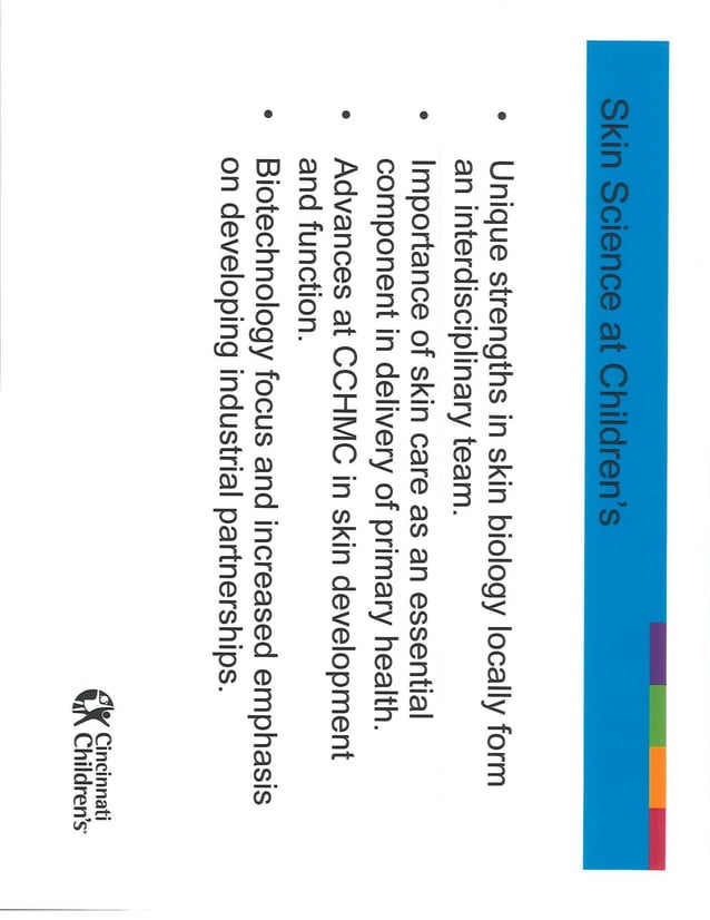 Skin Sciences Capabilities at CCHMC | PDF
