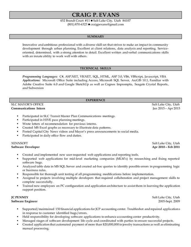 Resume_Craig_Evans | DOCX