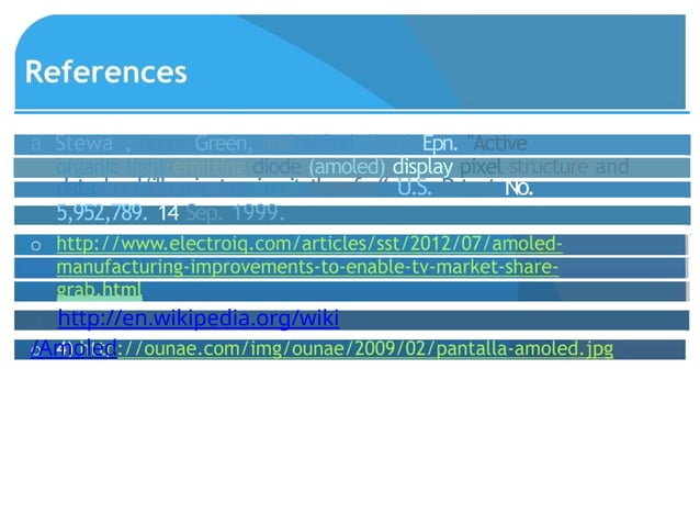 Opto Electronics Devices amoled display.pptx