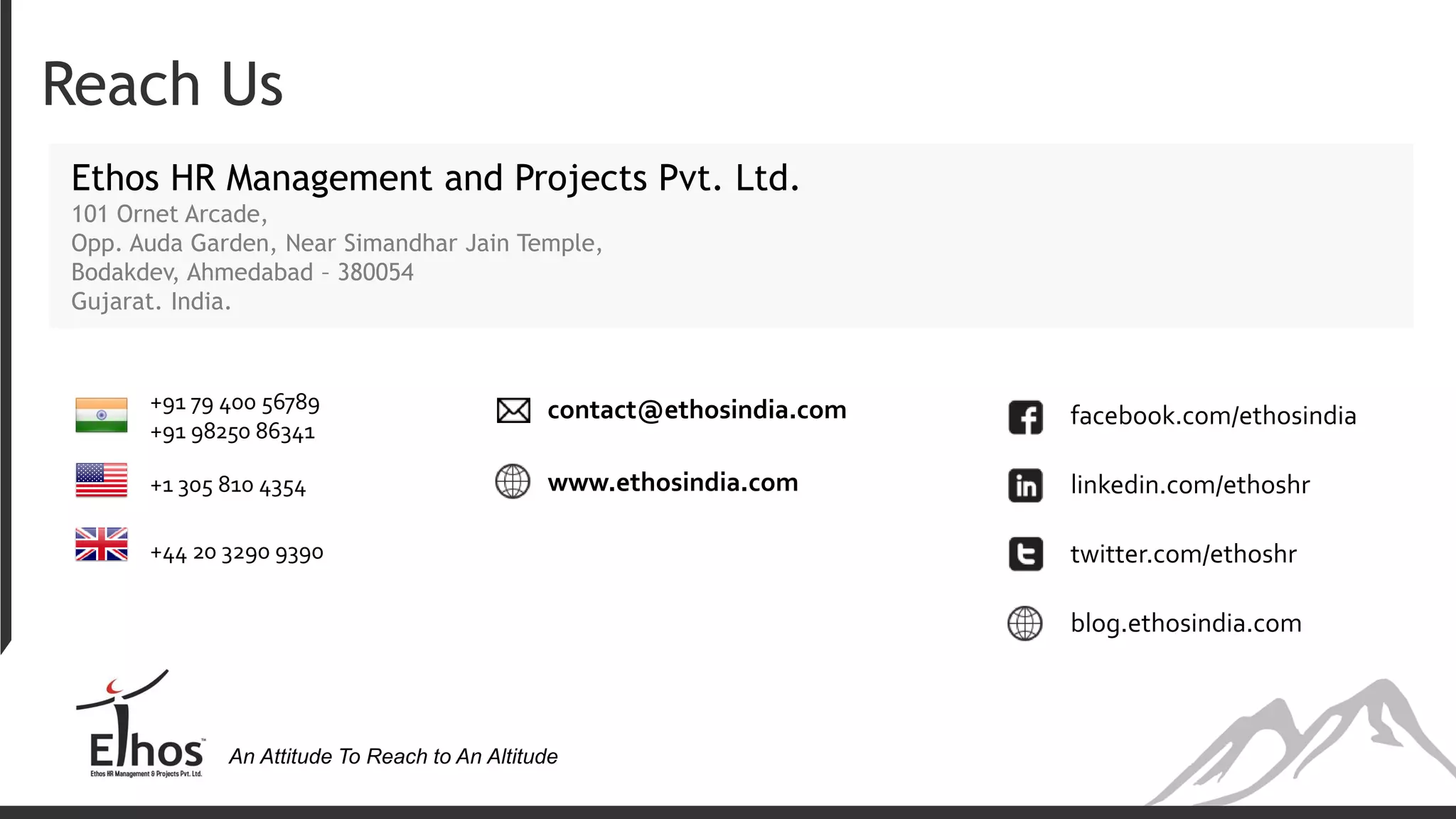 Corporate Profile _ Ethos | PPT