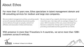Corporate Profile _ Ethos | PPT