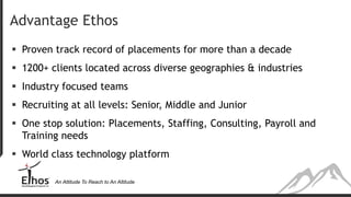 Corporate Profile _ Ethos | PPT