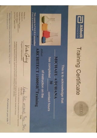 Abbott Architect i1000sr operator training | PDF