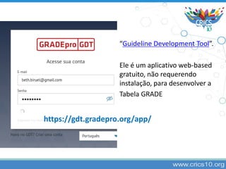 Sistema GRADE: Avaliação da qualidade da evidência | PDF