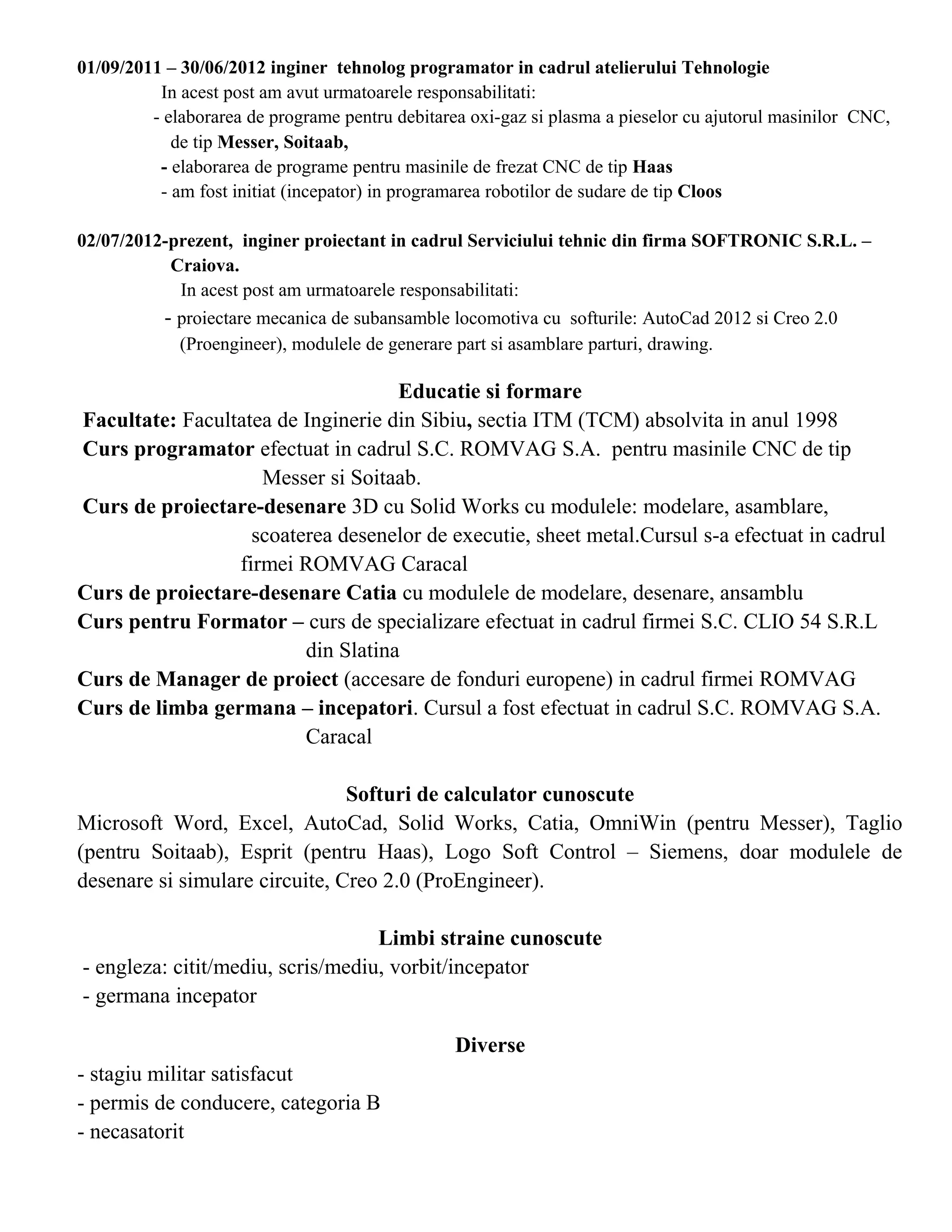 CV-ING.ANDREI HOMESCU 2 | DOC