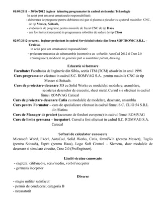 CV-ING.ANDREI HOMESCU 2 | DOC