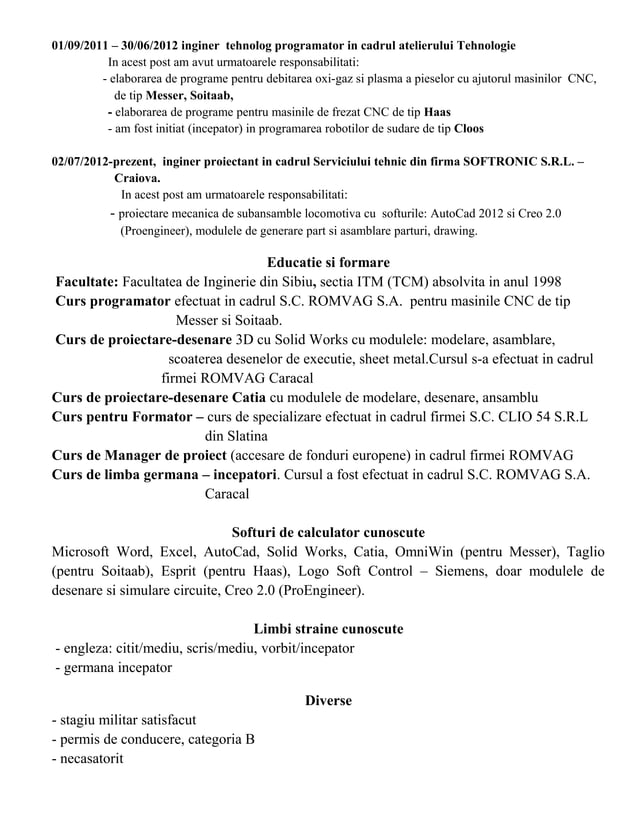 CV-ING.ANDREI HOMESCU 2 | DOC