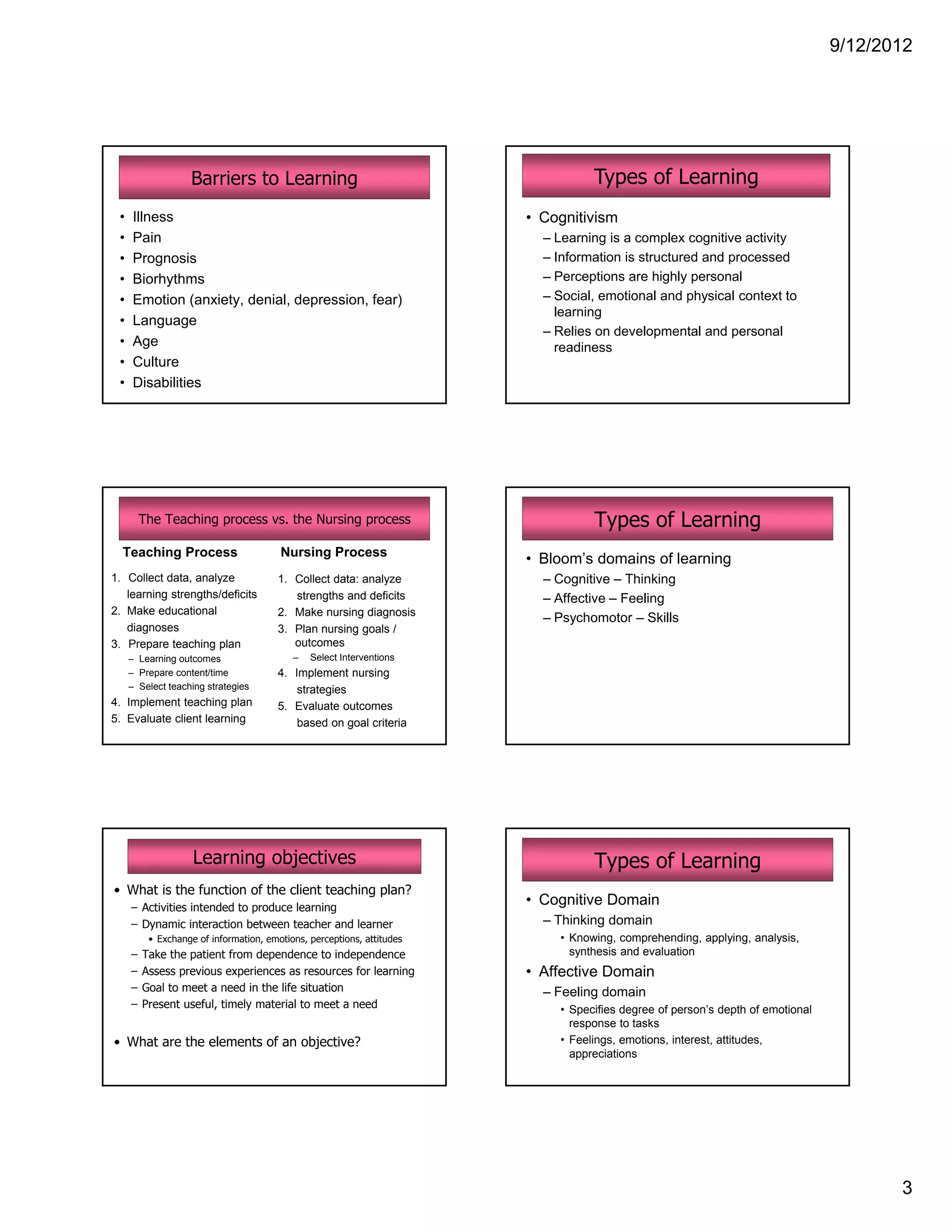 nursing - health teaching | PDF