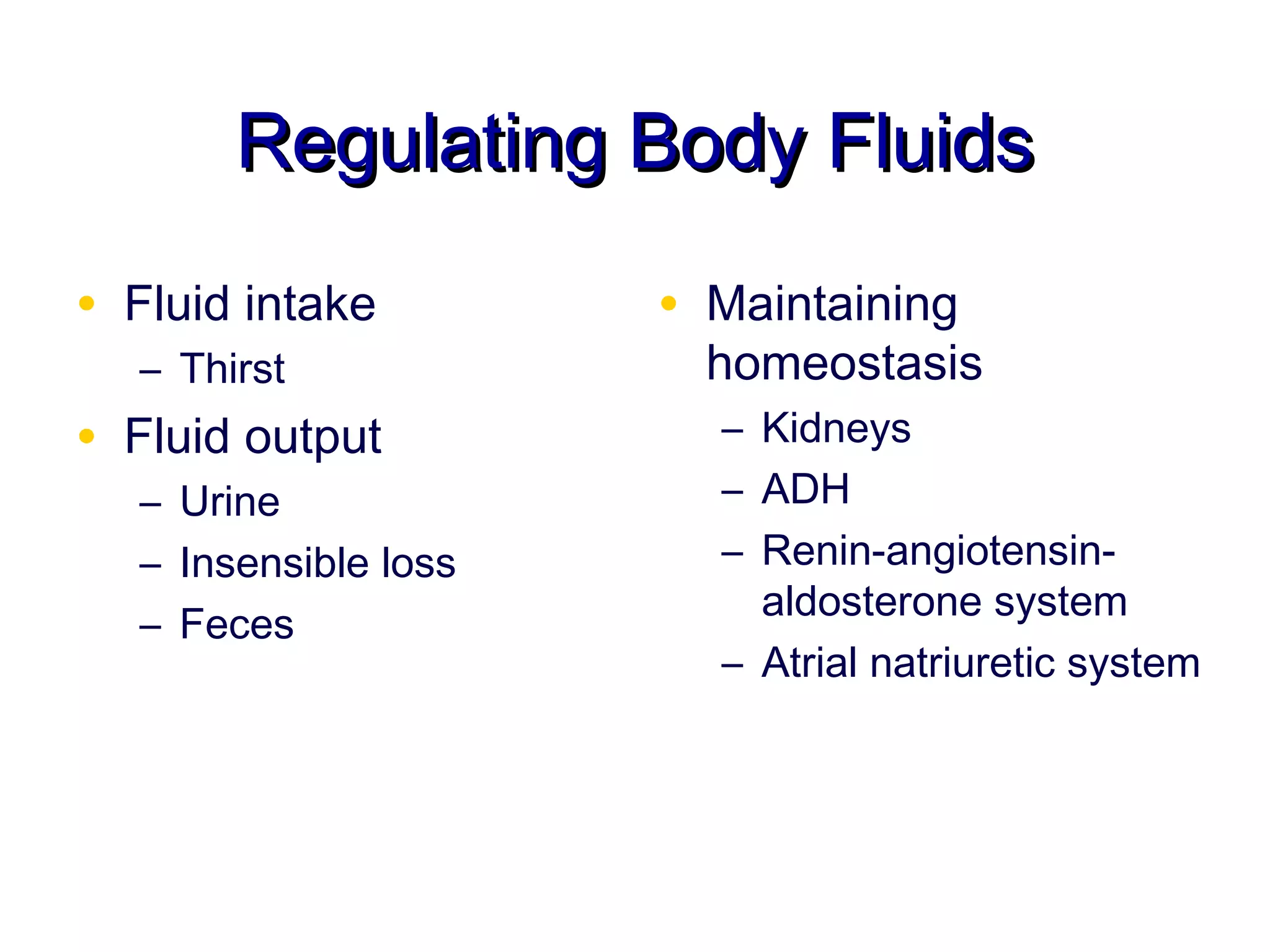 fluid, electrolytes, acid base balance | PPT