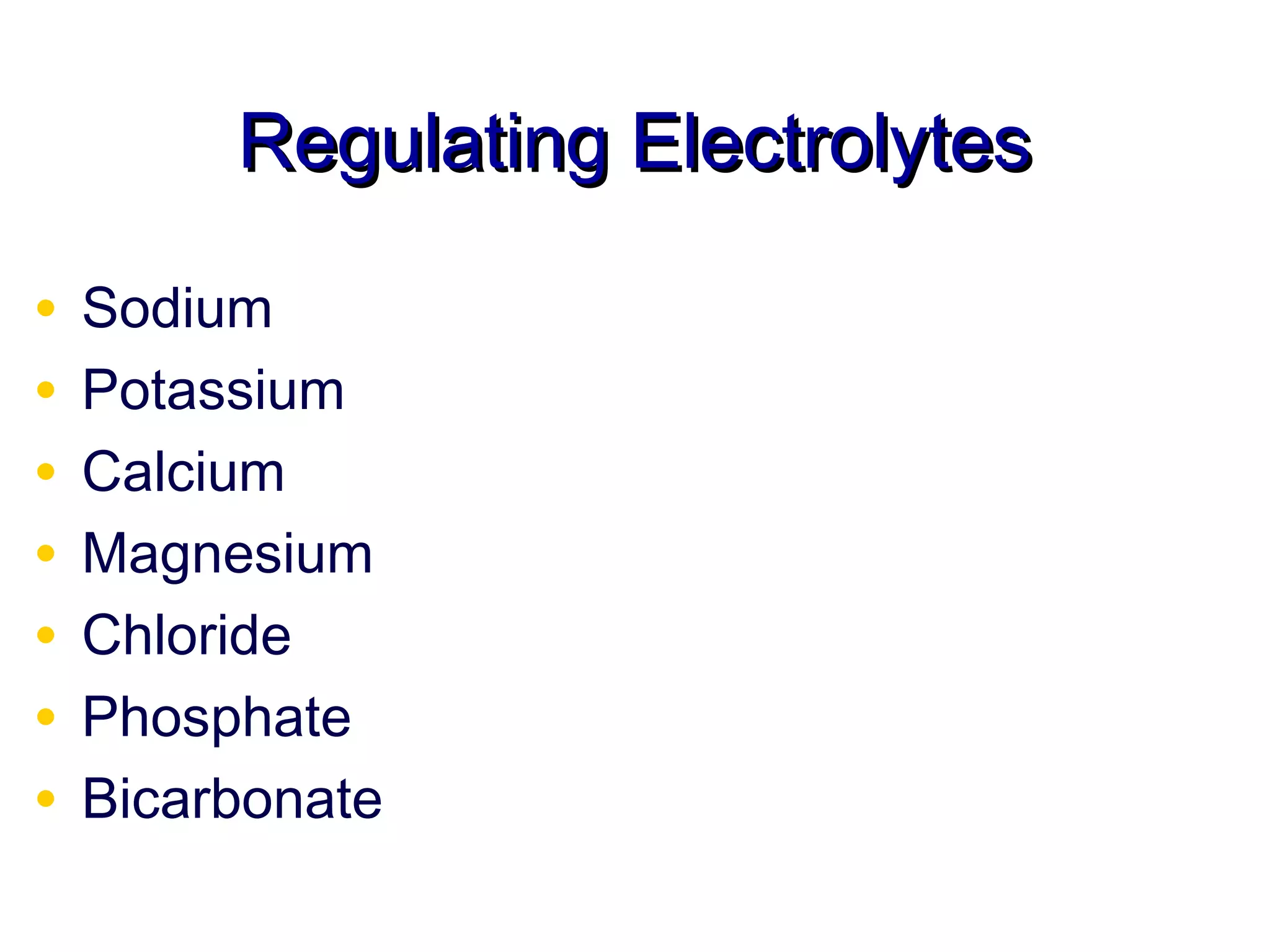 fluid, electrolytes, acid base balance | PPT