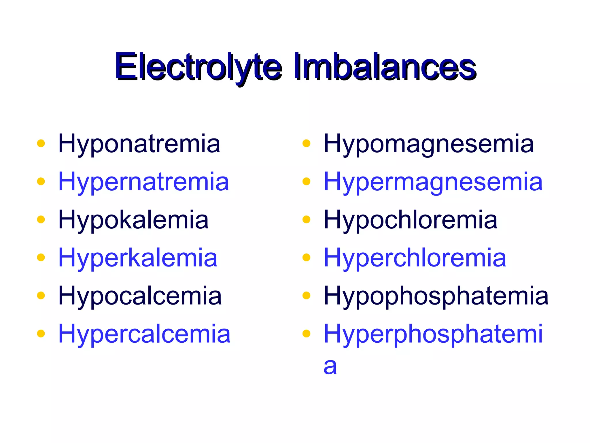 fluid, electrolytes, acid base balance | PPT