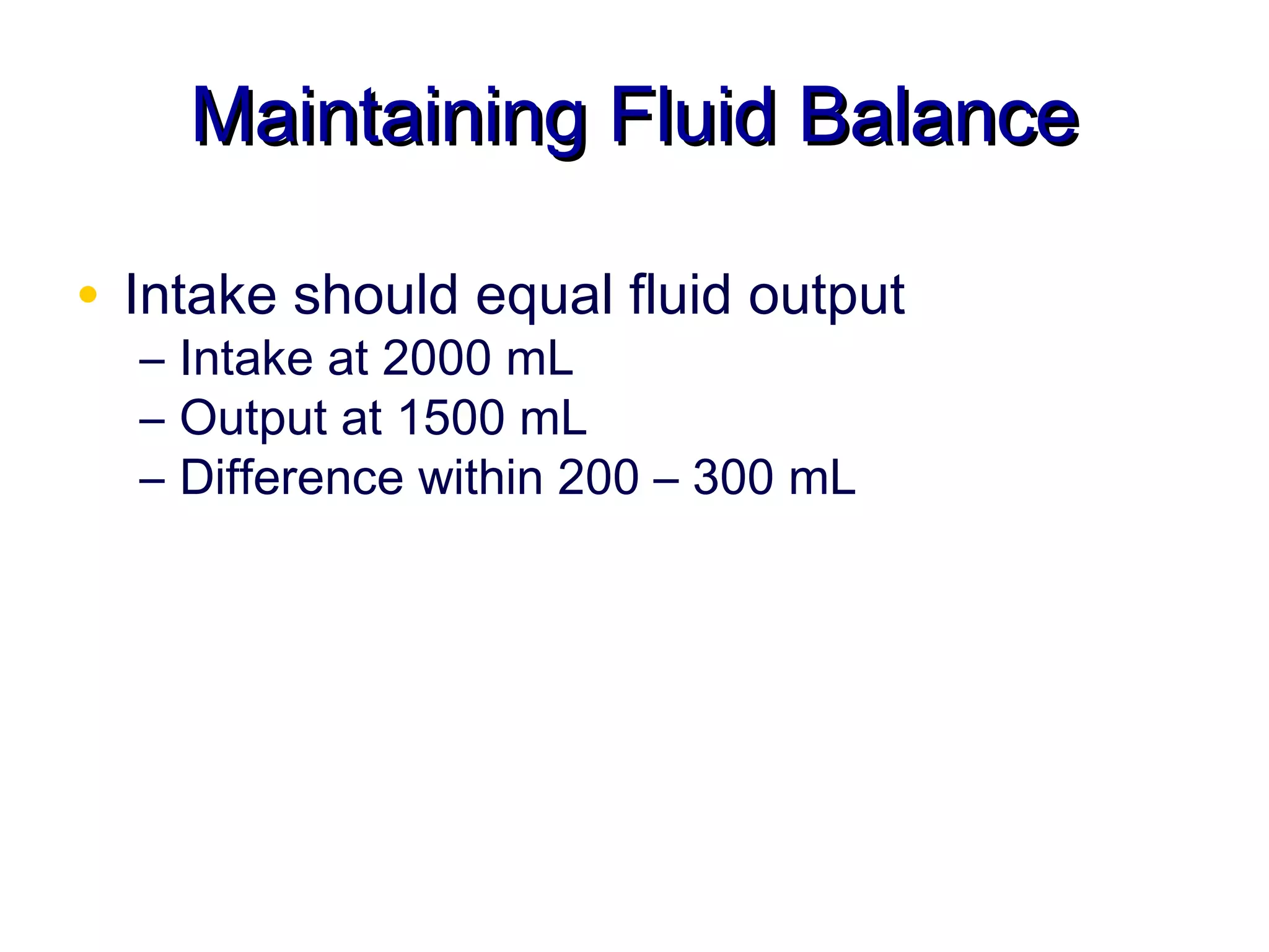 fluid, electrolytes, acid base balance | PPT