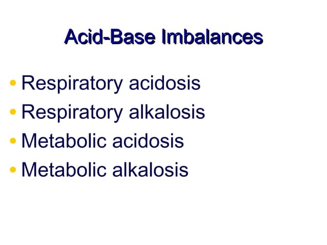 fluid, electrolytes, acid base balance | PPT