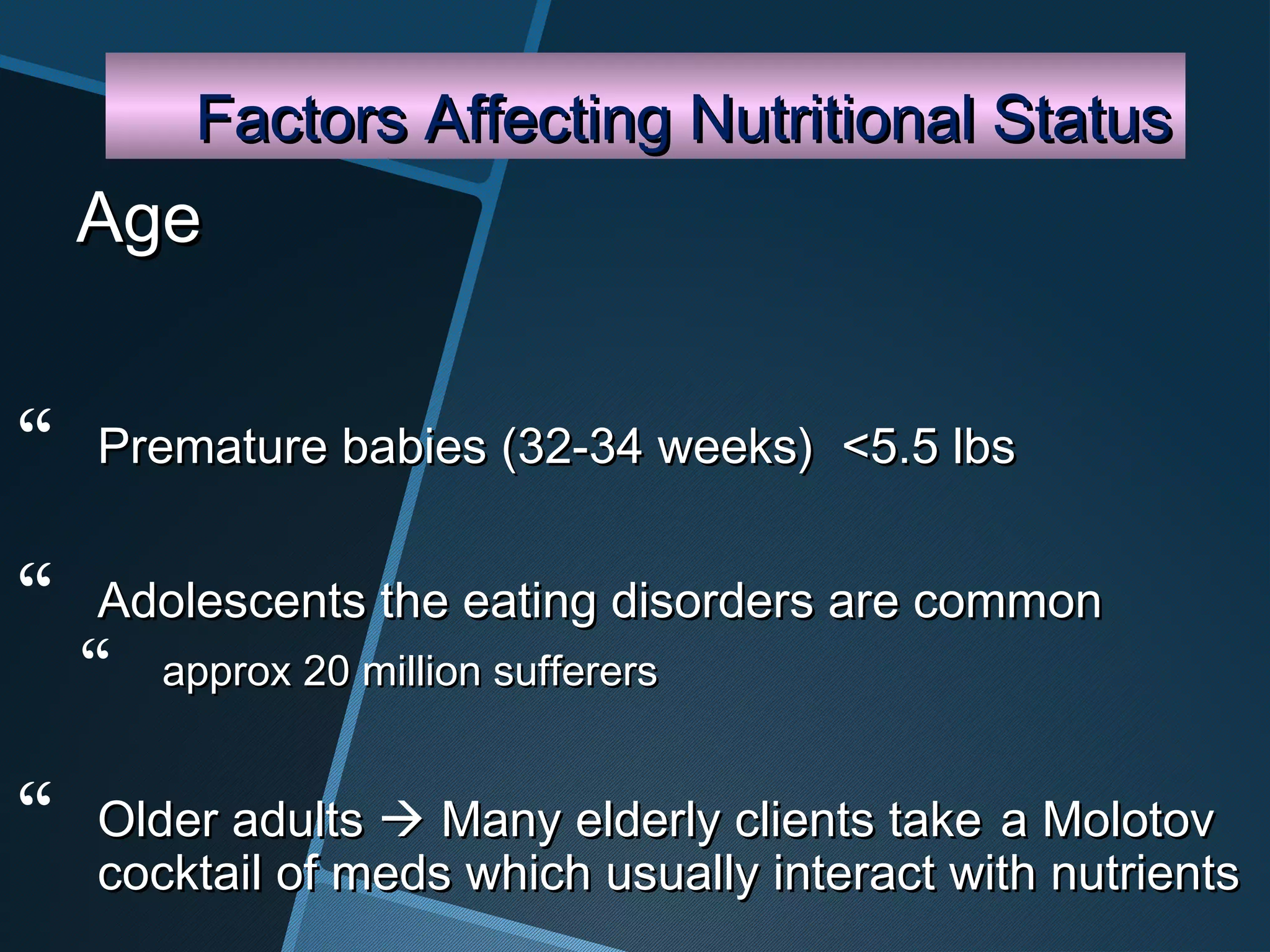 8 nutrition - nursing | PPT