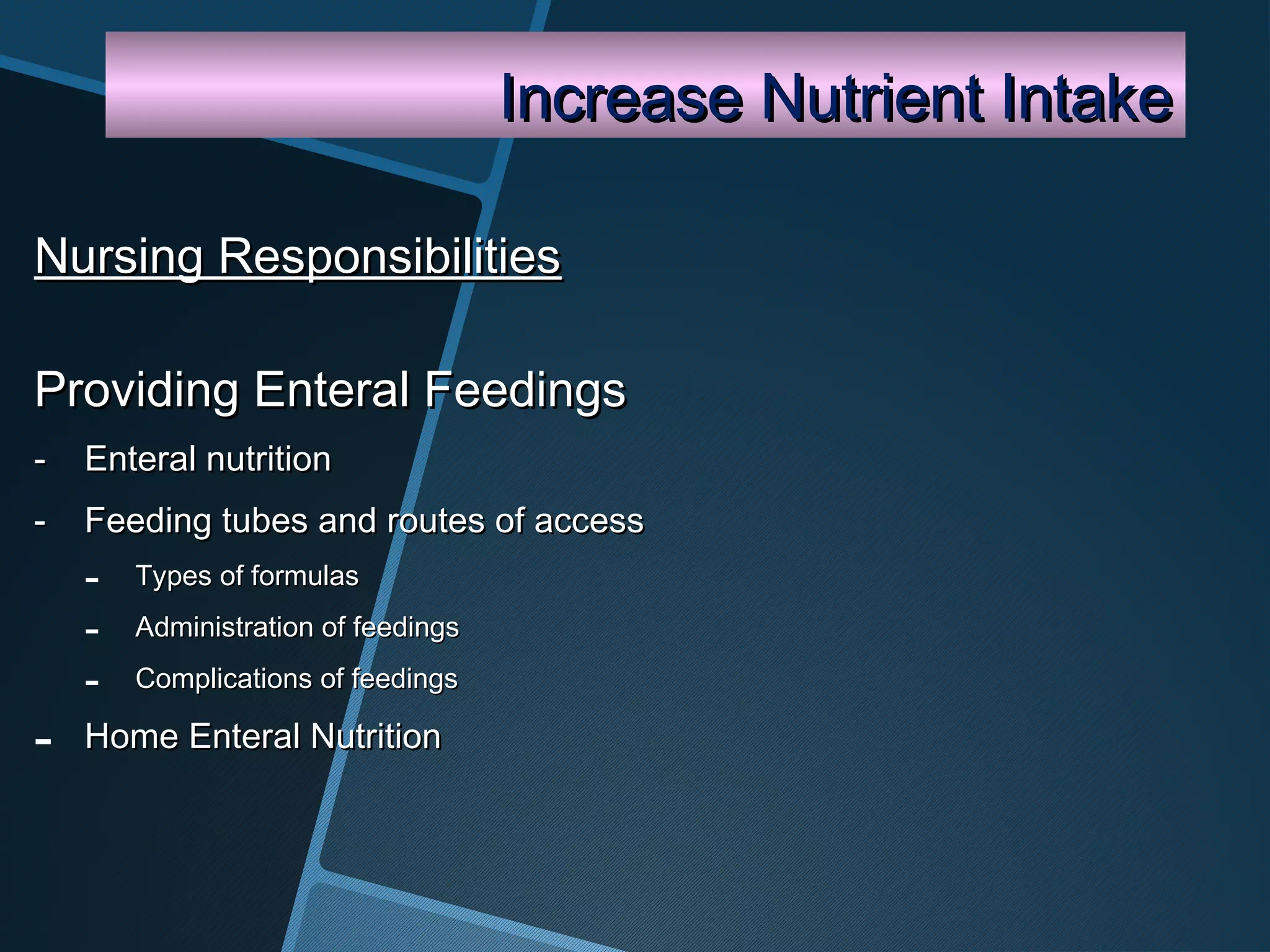 8 nutrition - nursing | PPT