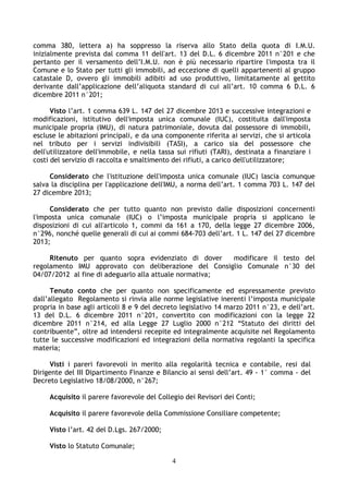 Gaeta 53 approvazione regolamento imu | PDF