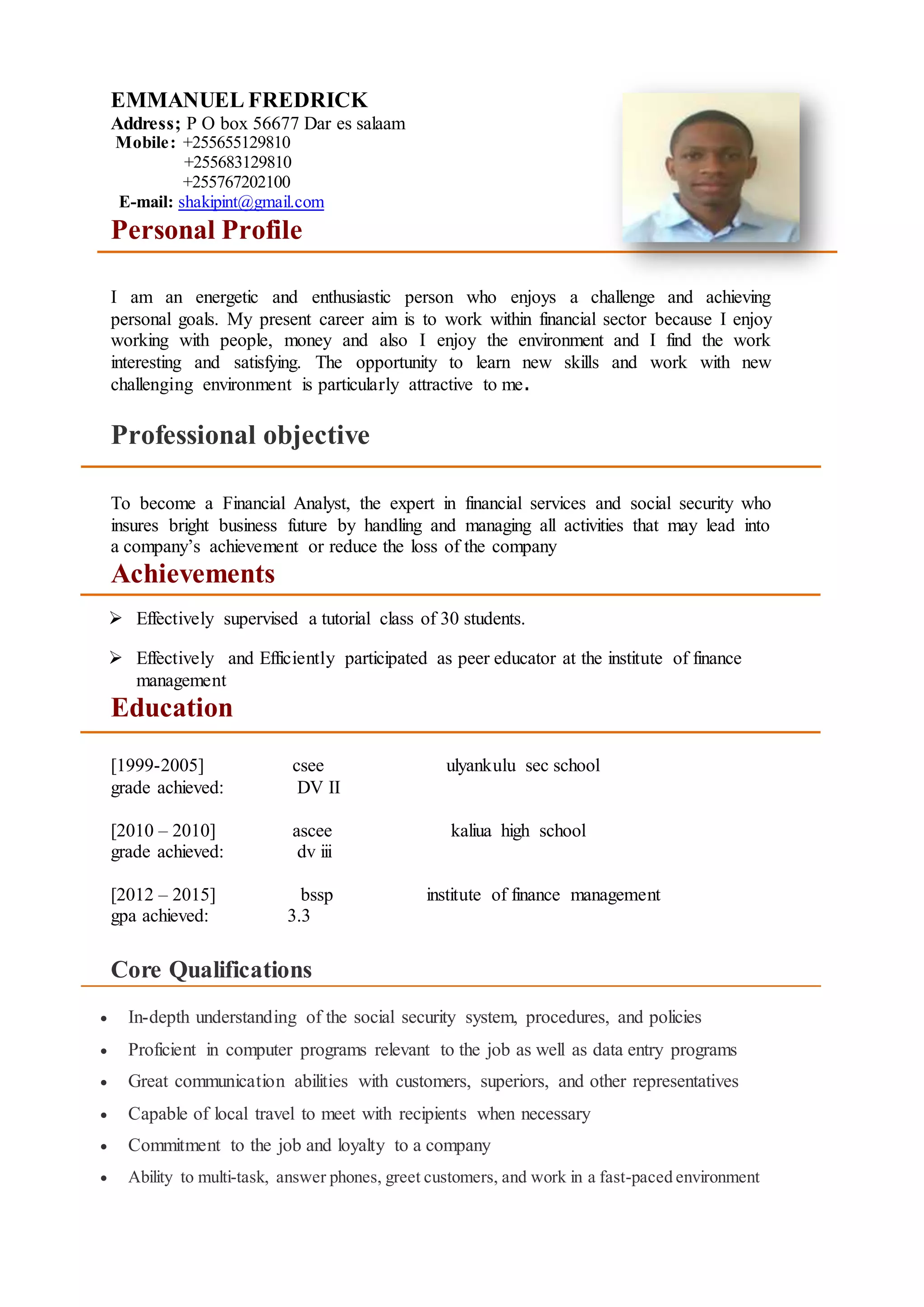 FREDRICK E,CV | DOCX