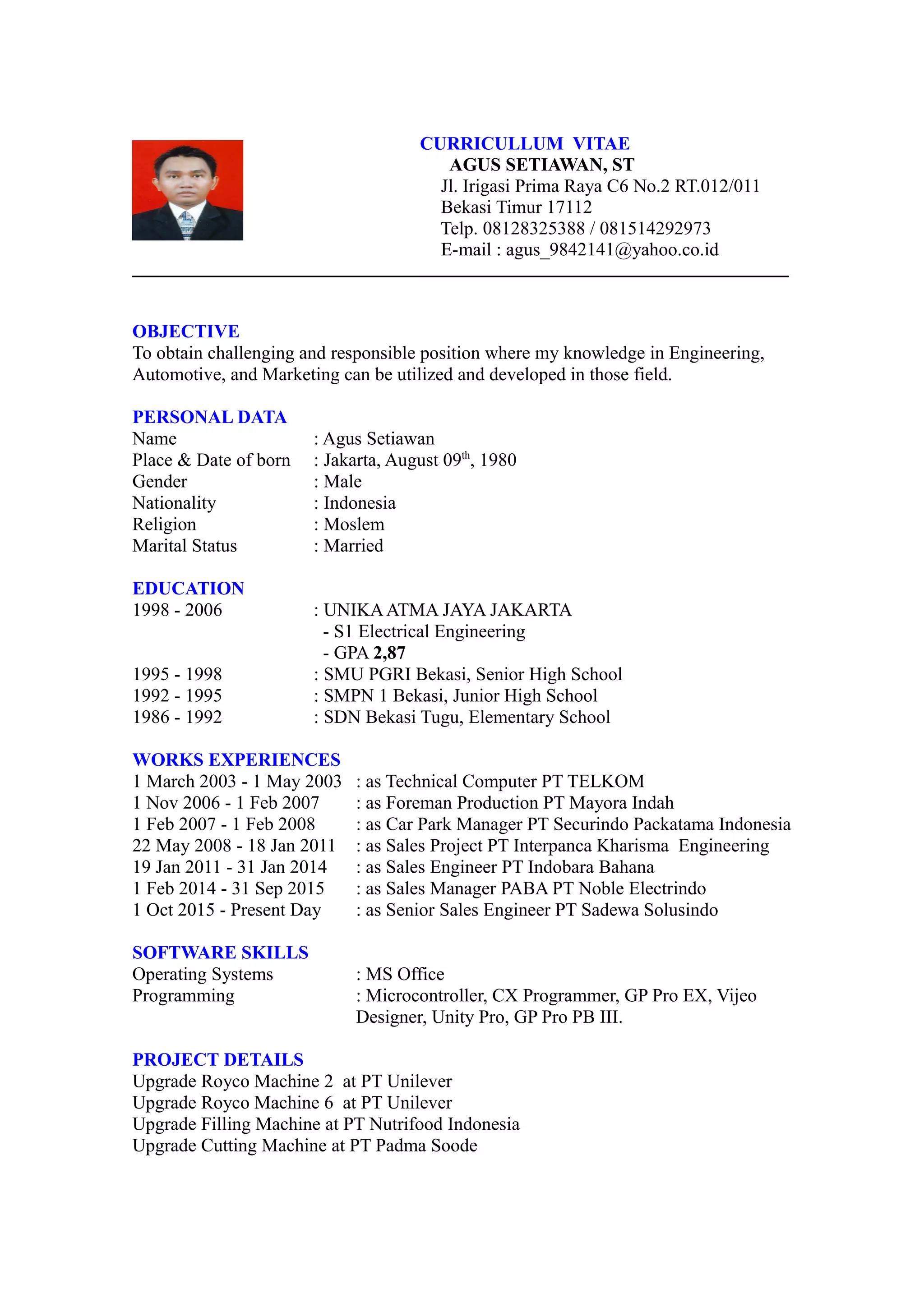 My CV | DOC | Business | Business and Finance