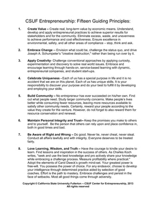 Fifteen Guiding Principles | PDF