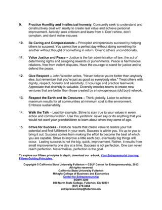 Fifteen Guiding Principles | PDF