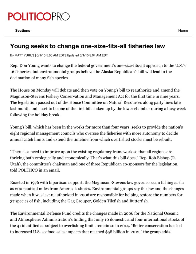 POLITICO PRO Article | PDF | Political Issues & policy | Politics