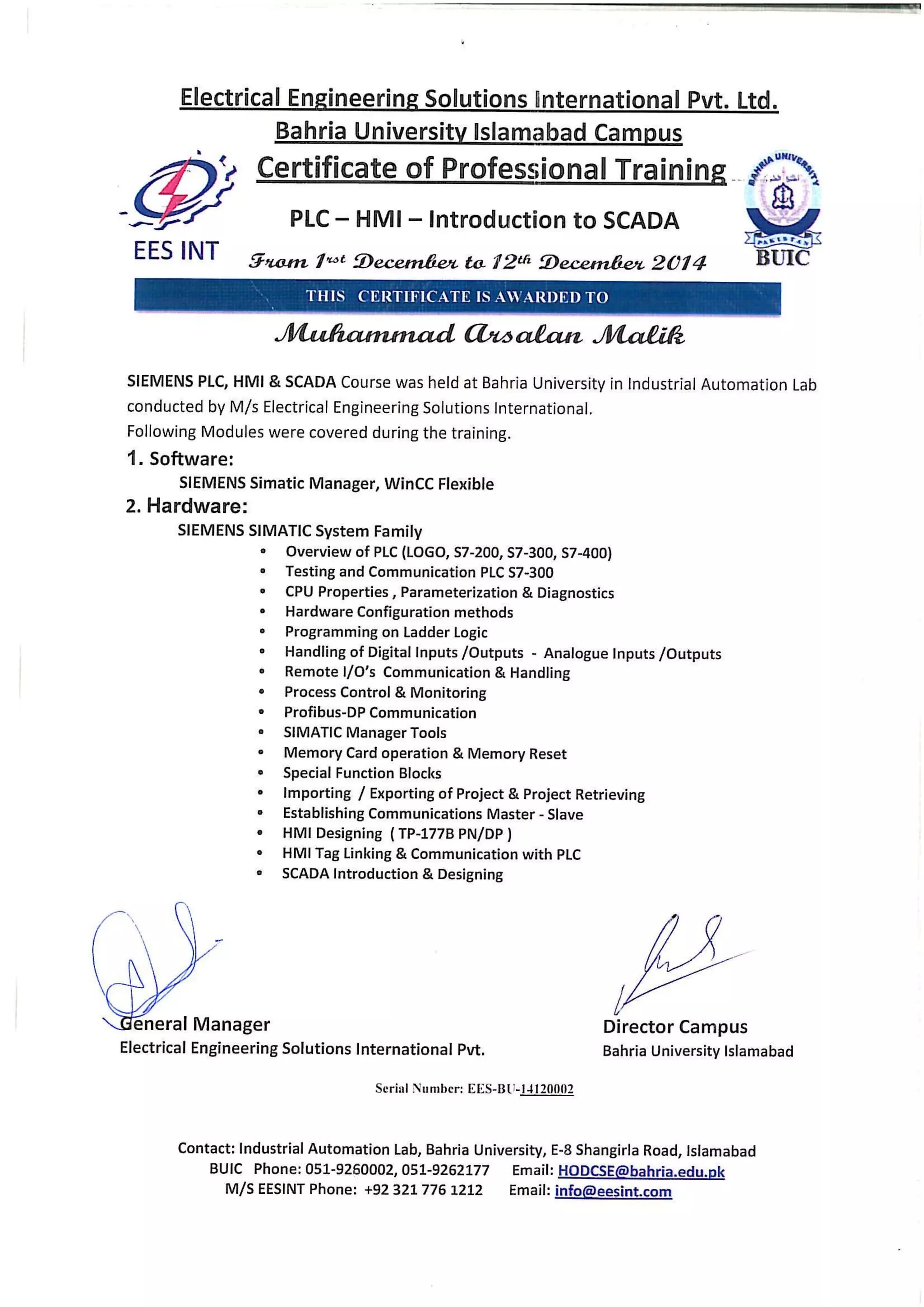 ELECTRICAL ENGINEERING SOLUTION CERTIFICATE | PDF