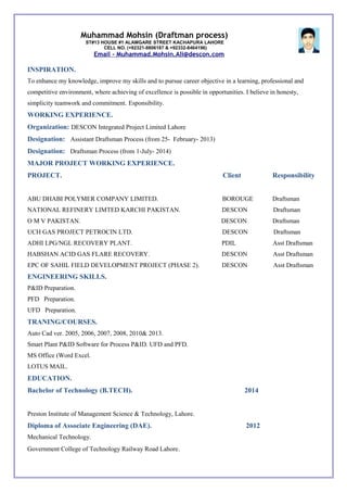 M MOHSIN CV | DOC